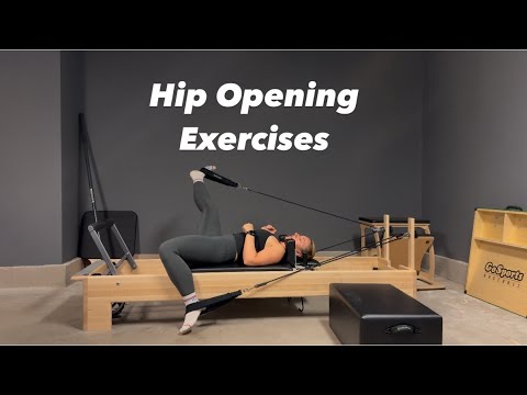 Reformer Pilates Hip Opening Exercises and Stretches - YouTube