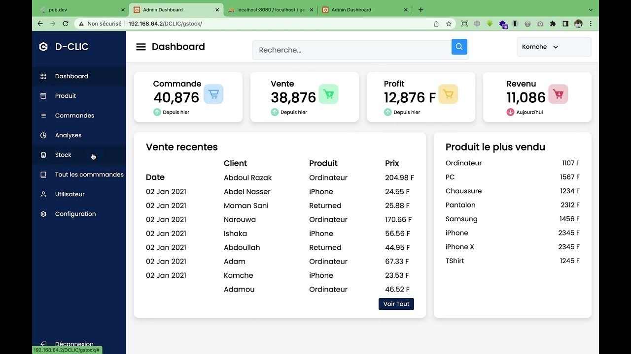 Simple application de gestion de stock avec PHP/MySQL - 2 - Structure du projet - YouTube