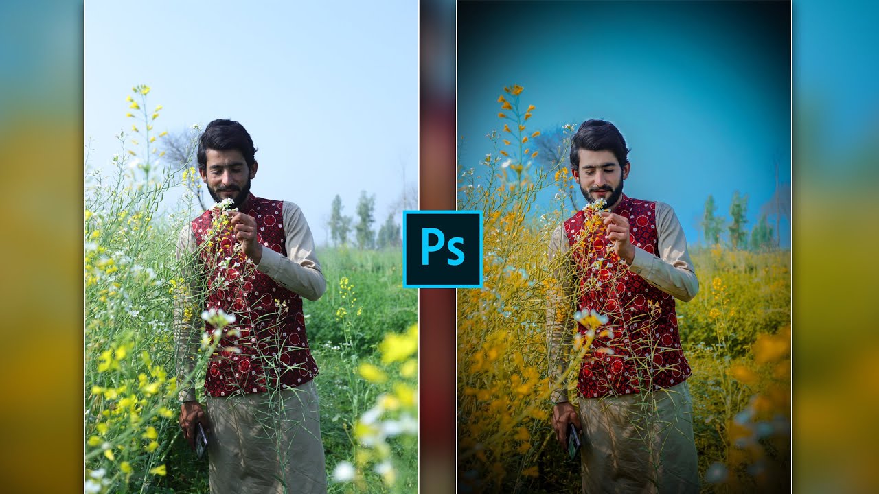 how to creat yellow color effect in photoshop | photoshop tutorial 2023 ...