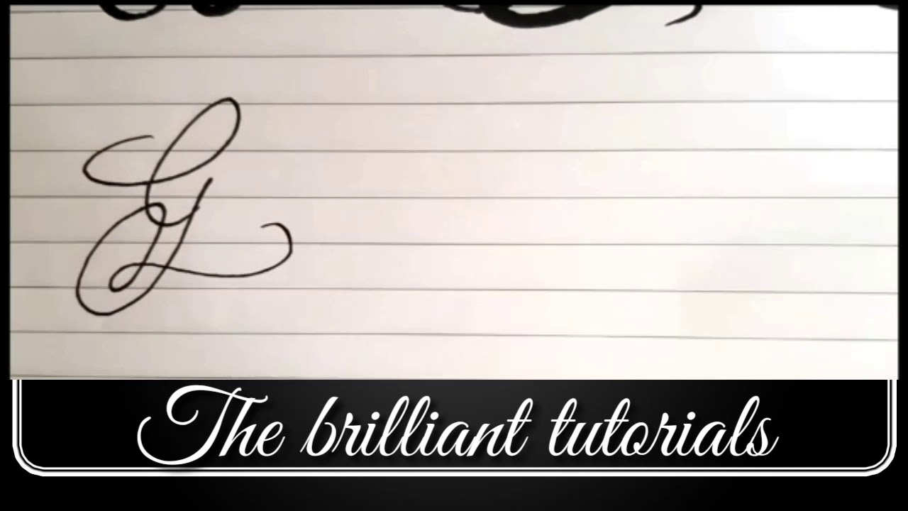 Stylish Cursive writing of G || Capital G fancy writing || Best Cursive ...