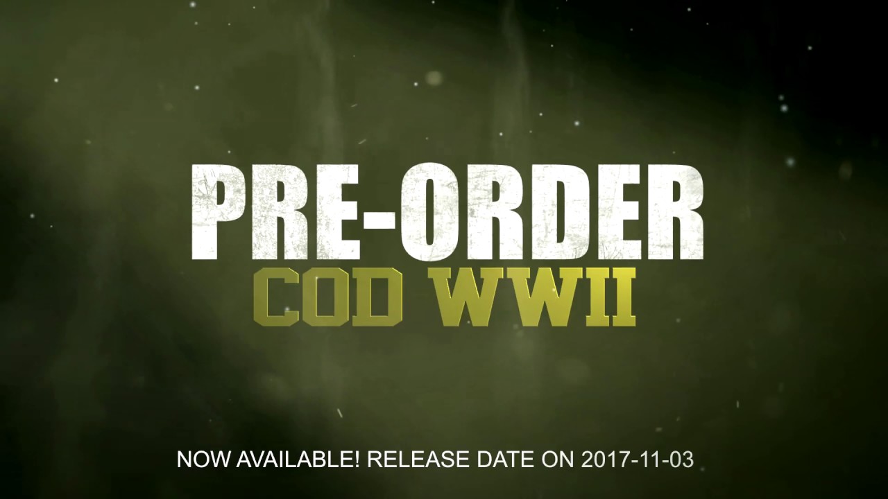 COD: WWII PRE-ORDER TEASER by Gamesdeal.com - YouTube