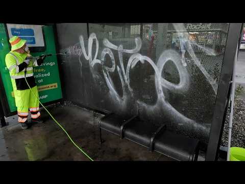 Cleaning Bus Stops