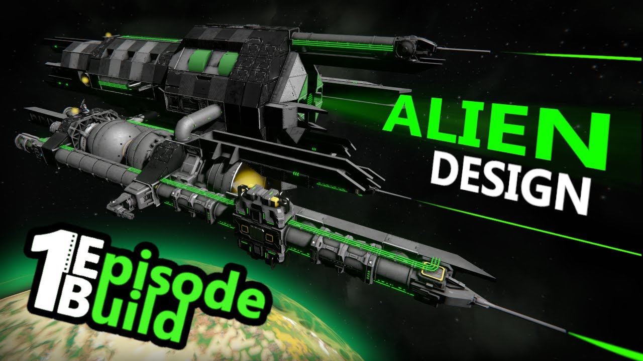 Designing an "Alien" Ship: Space Engineers One Episode Build (1EB ...