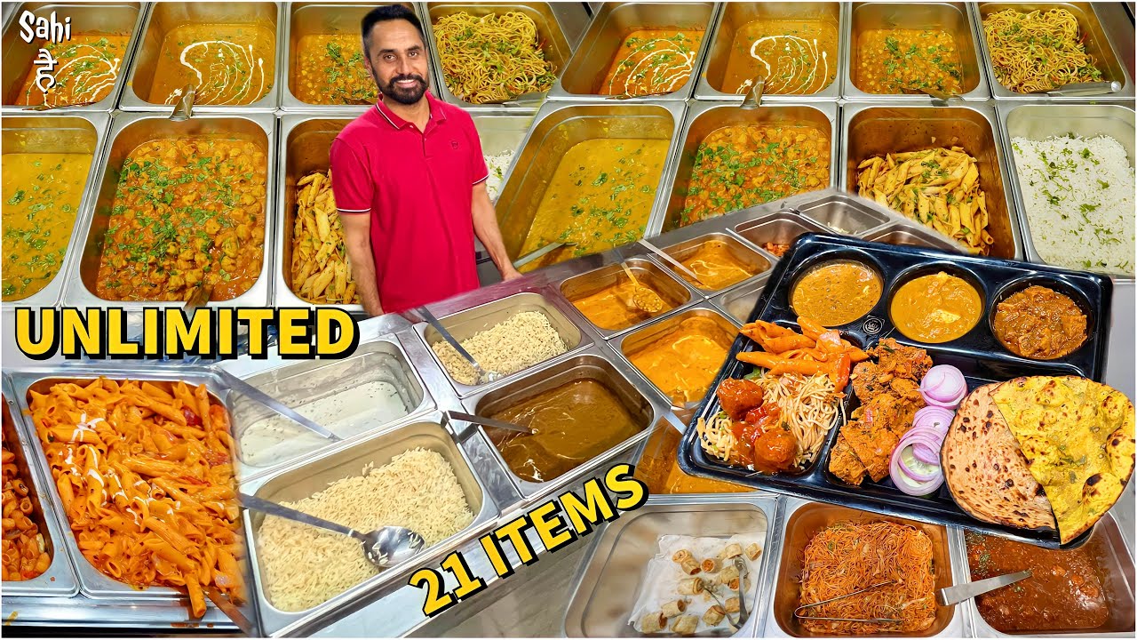 Unlimited Food Buffet in Rs 149 | Street Food India | Unlimited 21 ...