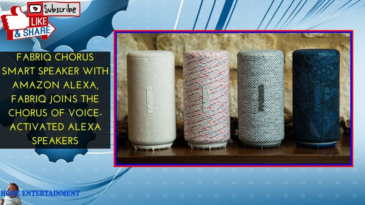 Fabriq Chorus Smart Speaker with Amazon Alexa - YouTube