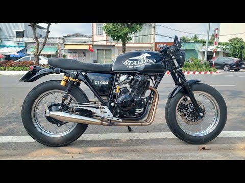 Stallion 400 Cafe racer - End - YouTube