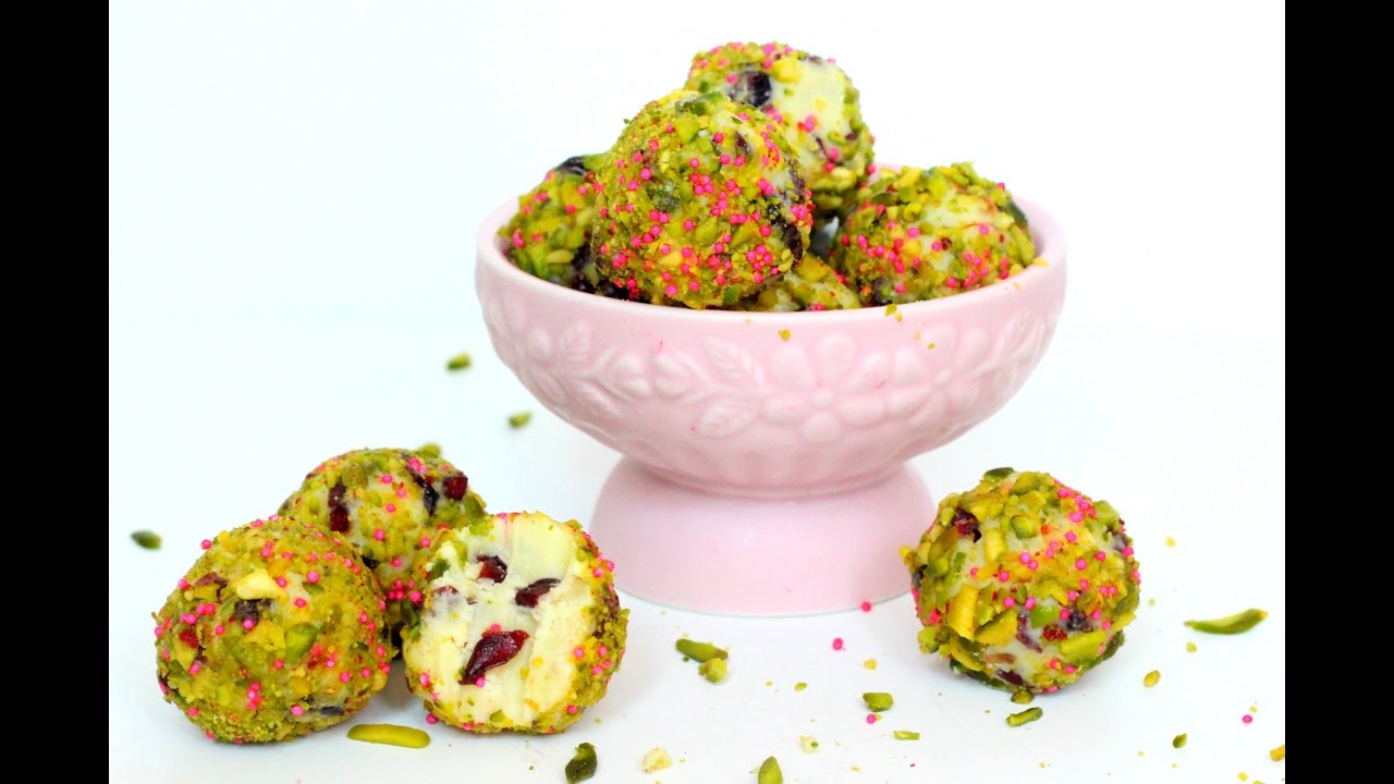 Kesar Pista Truffles | Saffron Pistachio Truffles - YouTube
