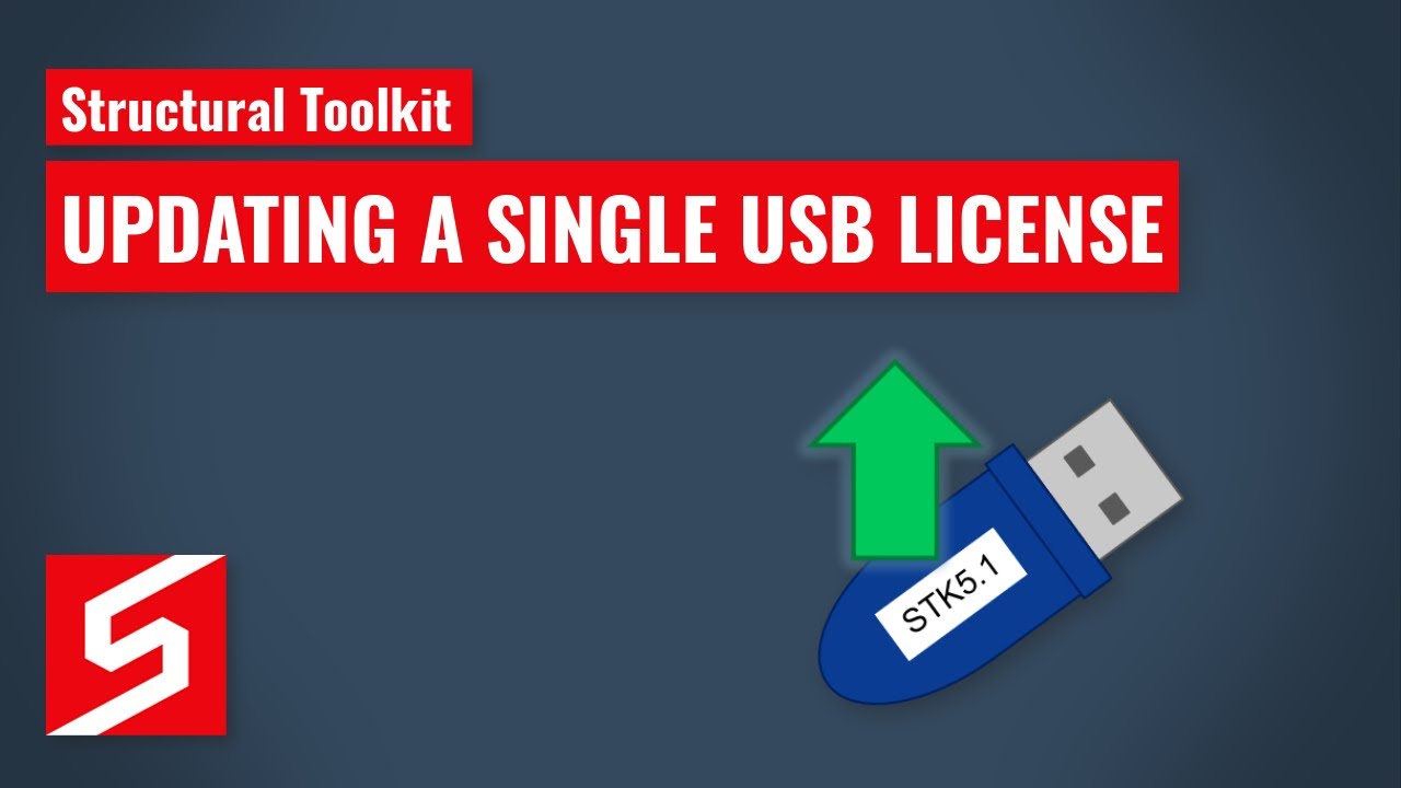 Structural Toolkit: Updating a Single USB License - YouTube