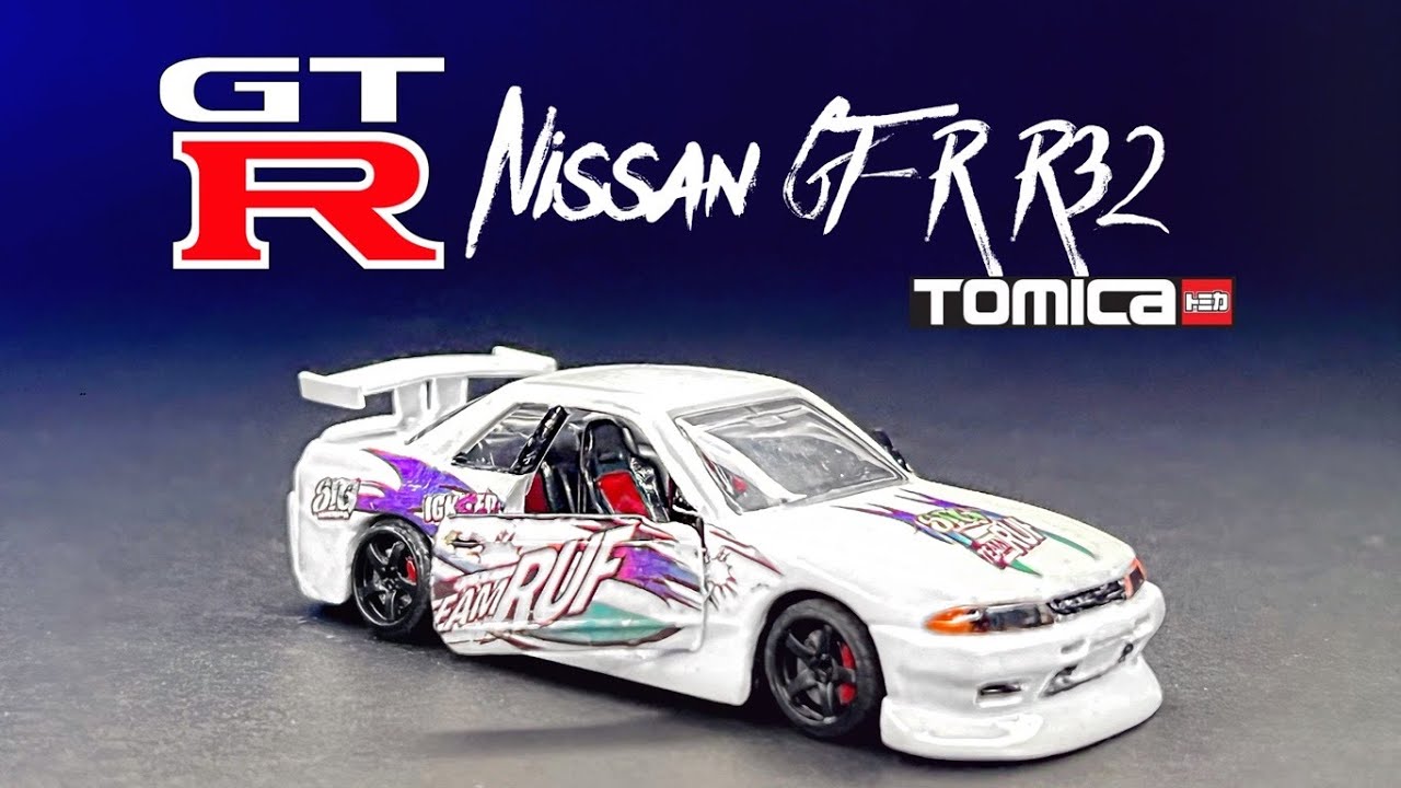Nissan Skyline R32 1/64 Tomica Custom - YouTube
