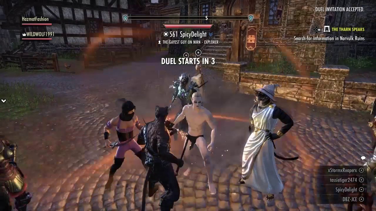 Eso | Messing with people with mud balls, with a side order of a duel ...