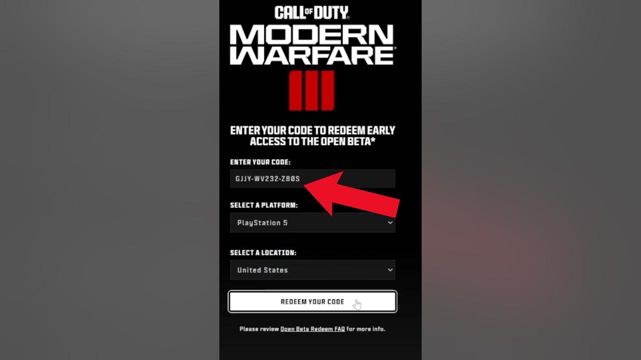 How to get and redeem MW3 beta codes - YouTube