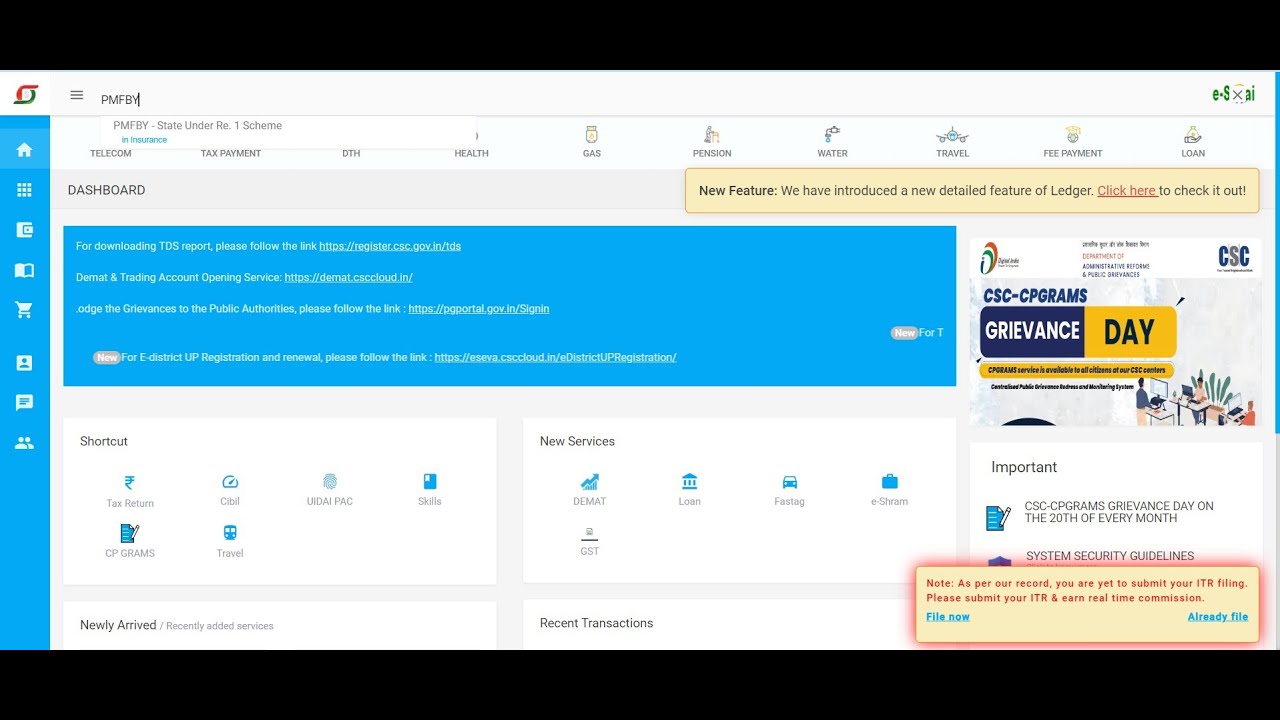 PMFBY CSC | Crop Insurance | RABI | CSC | TN ESEVA | RSK | SK - YouTube