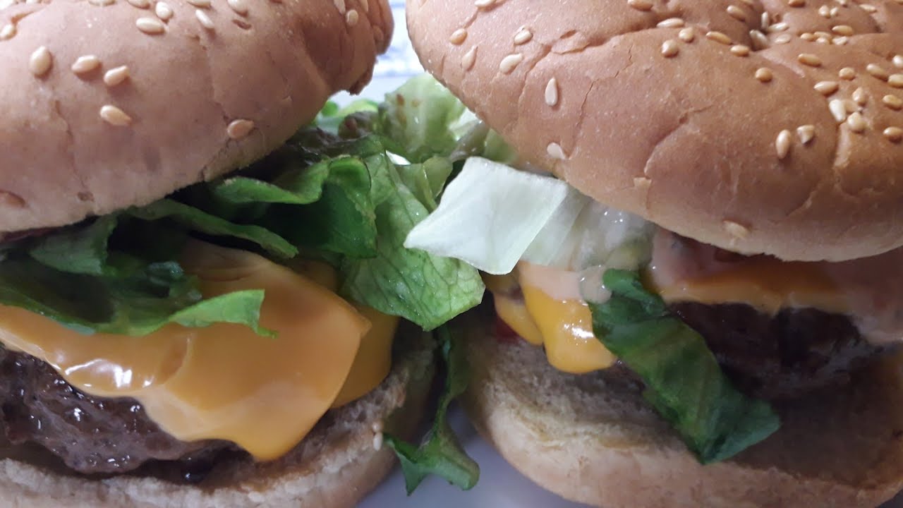 How to make homemade Pure Beef Hamburger with homemade cocktail sauce ...