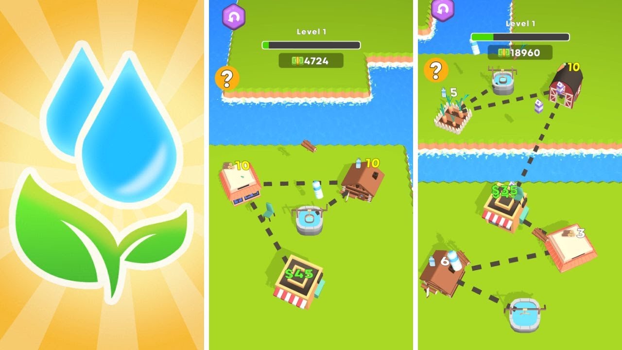 Water Is Everything 💦💧🌾 Mobile Gameplay iOS | Hyper Casual Games - YouTube