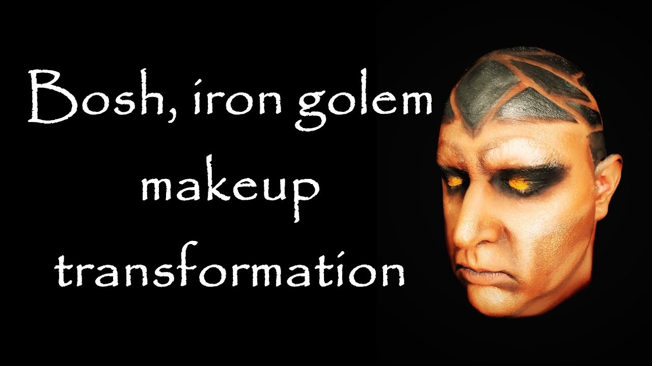 Bosh Iron Golem (Magic the gathering) Makeup Transformation - YouTube