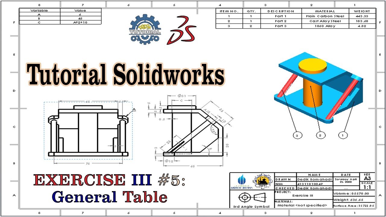 Exercise III #5 ~ General Table - YouTube
