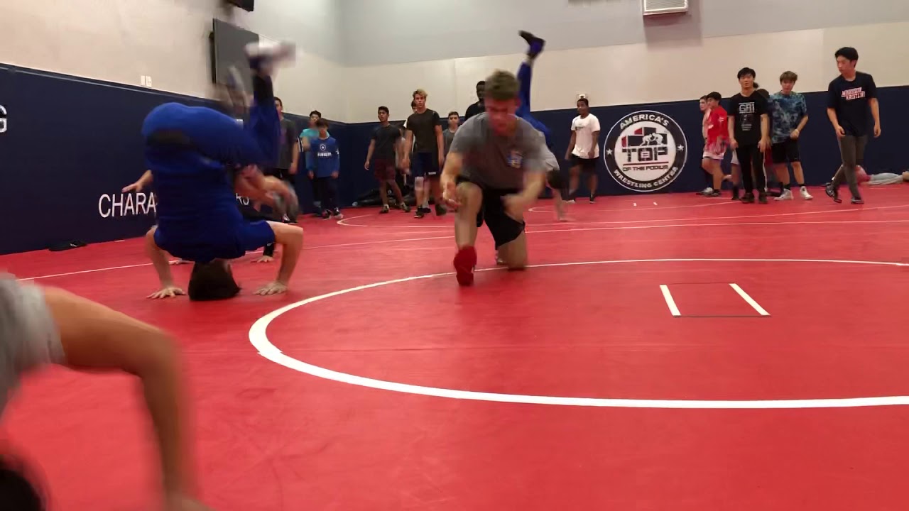 Front Hand Spring Shoot - Summer 2019 Wrestling Prep Virginia - YouTube