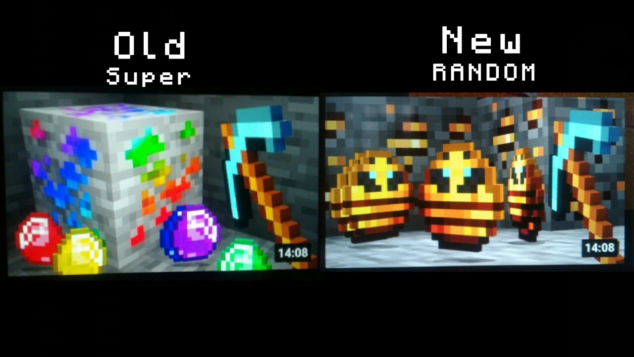 (Old Video Super) Minecraft but there's RANDOM diamonds - Craftee - YouTube