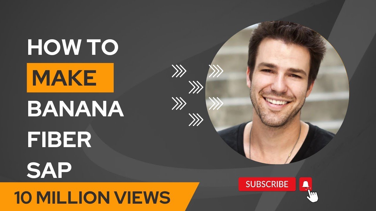 Banana Fiber Sap Making Process - YouTube