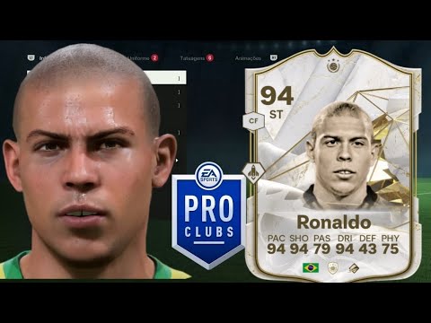 Ronaldo nazario Pro clubs EAFC24 tutorial de face. - YouTube