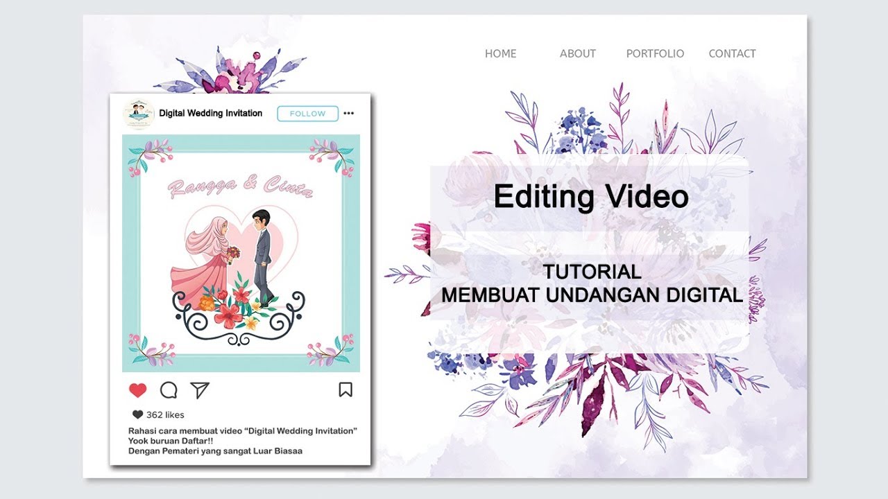 Mudah!! Tutoral membuat Undangan Digital "Digital Wedding Invitation ...