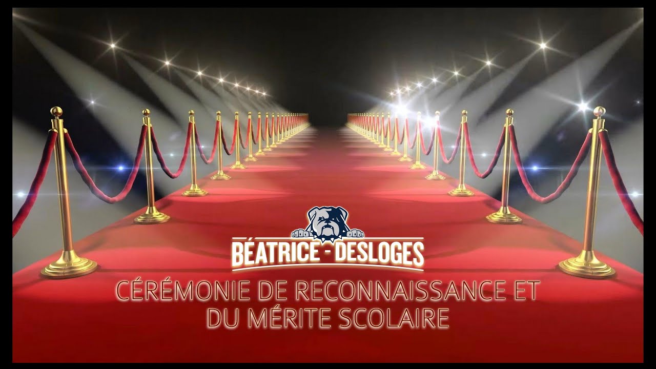 Mérite Scolaire Béatrice-Desloges 2021 - En direct! - YouTube