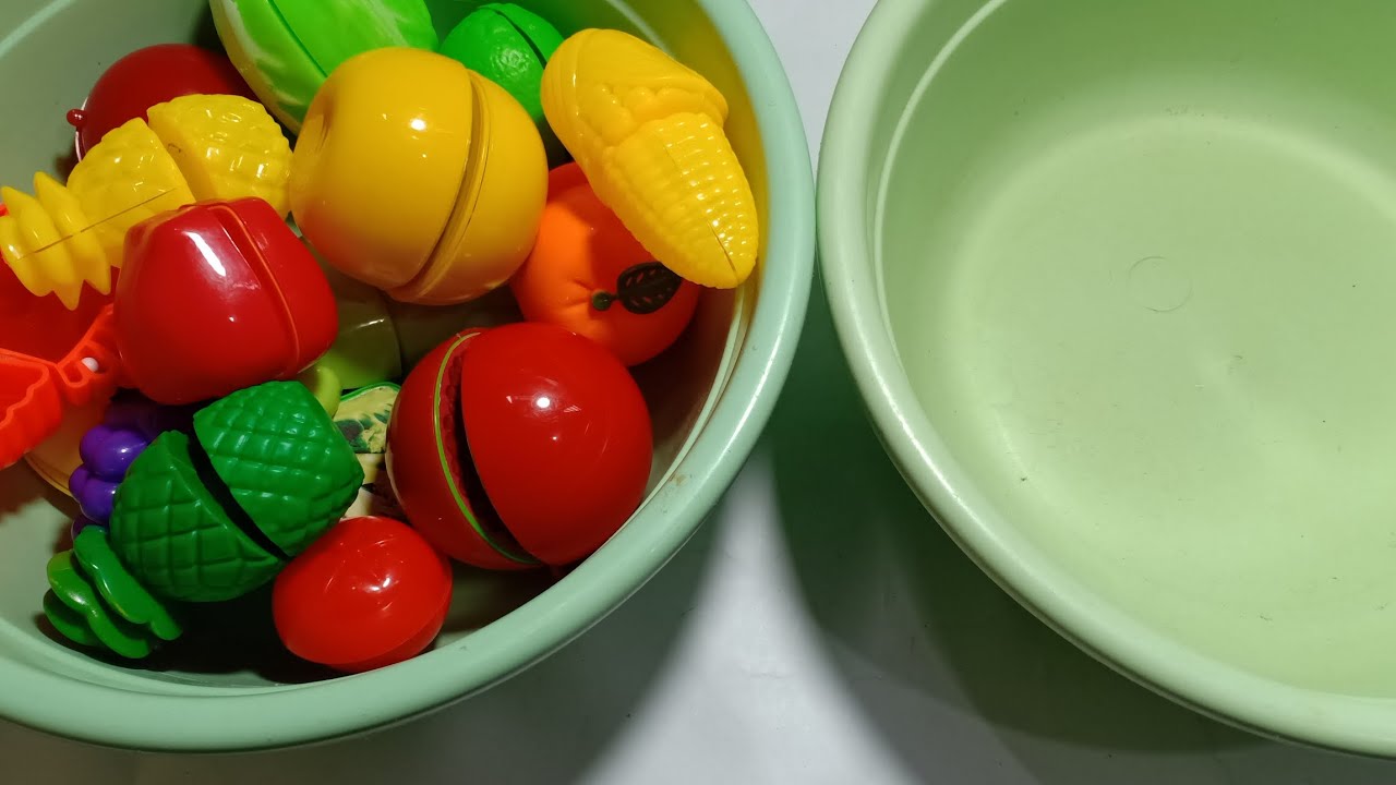 Cutting and Divide Fruits Vegetable | Relaxing - YouTube