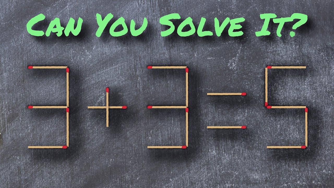 Exercise Your Mind with These Challenging Matchstick Puzzles - YouTube