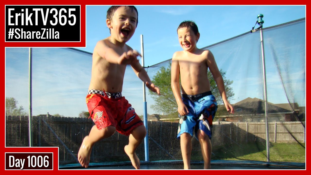 Water Trampoline Tricks! (Day 1006) #ShareZilla - YouTube