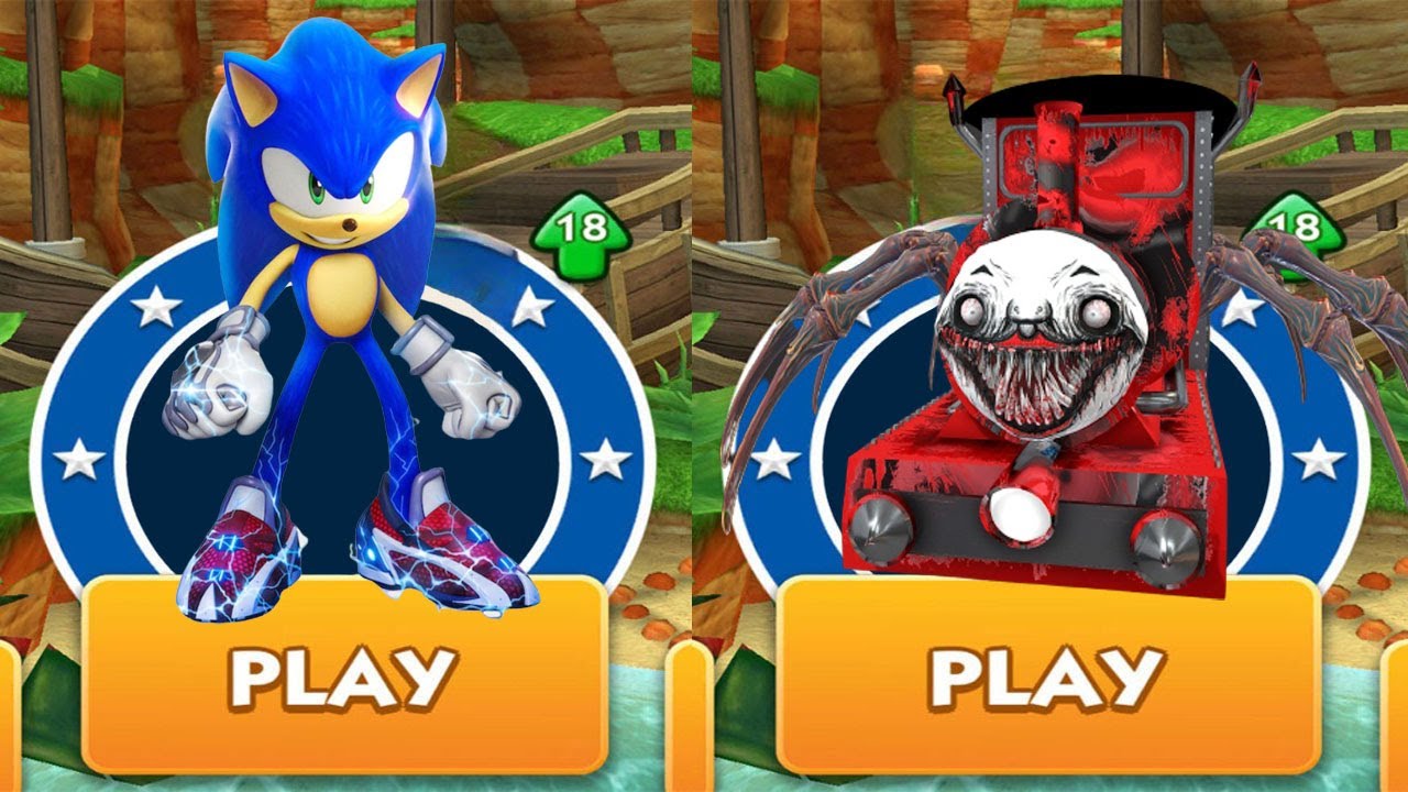 Sonic Dash vs Merge Spider Train - Boscage Maze Sonic Prime vs All ...