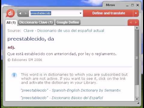 Definición de preestablecido - YouTube