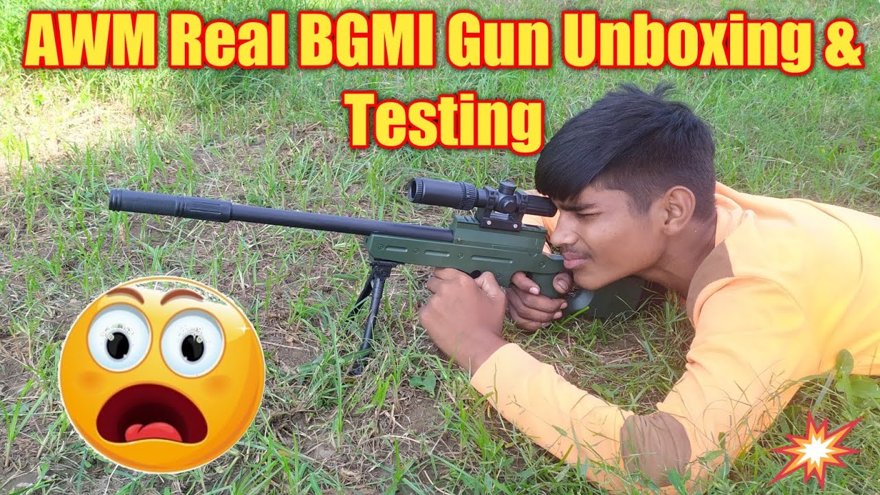 Real AWM BGMI Gun Unboxing & Review in hindi ||Unboxing in Awm gun#Awm ...