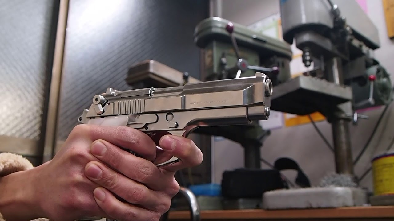モデルガン Marushin U.S.N. 9mm M9 "Dolphin" - YouTube