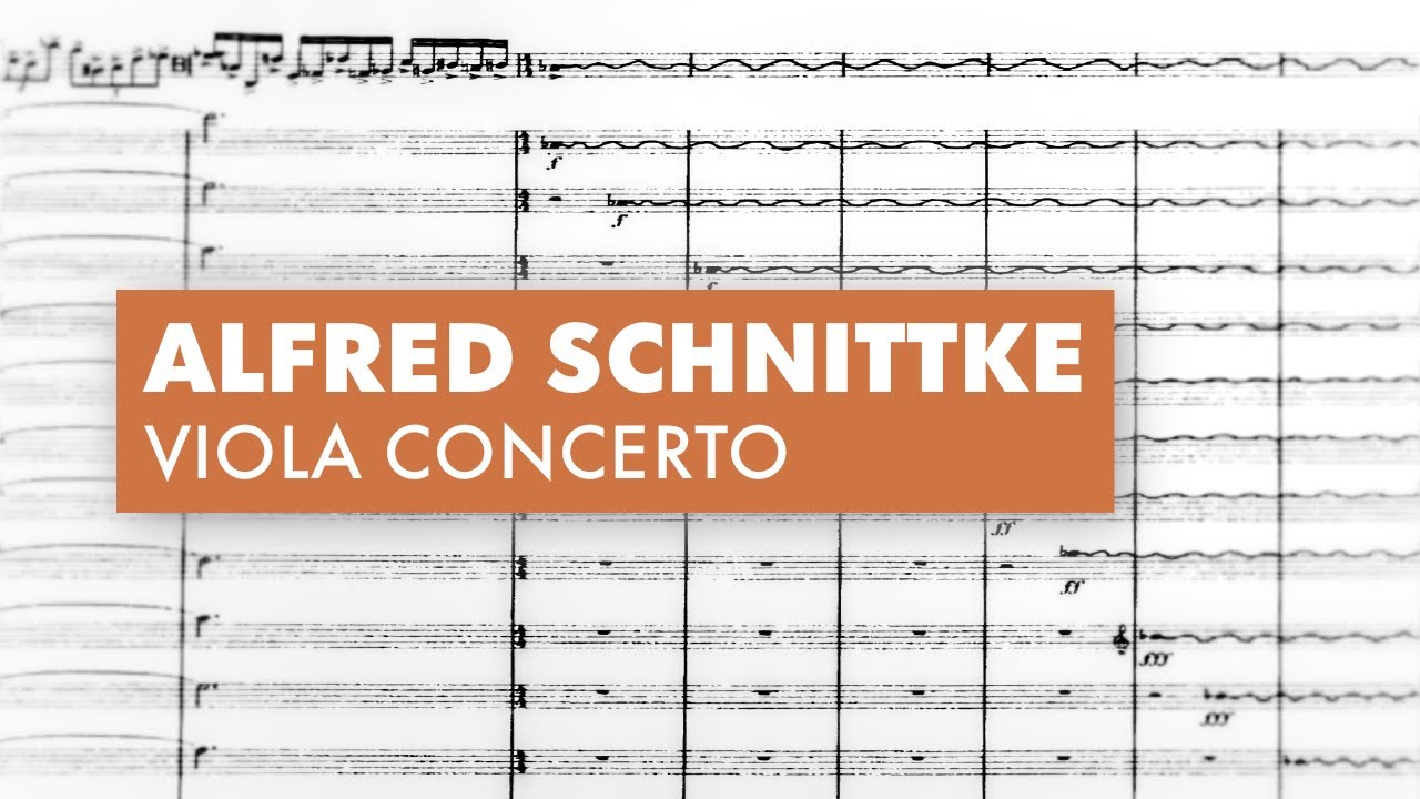 Schnittke: Viola Concerto · Antoine Tamestit — Full Score - YouTube
