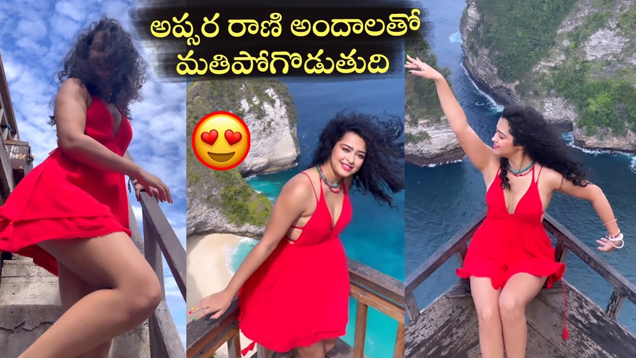 RGV Heroine Apsara Rani Latest STUNNING Looks In Red Dress | Apsara ...
