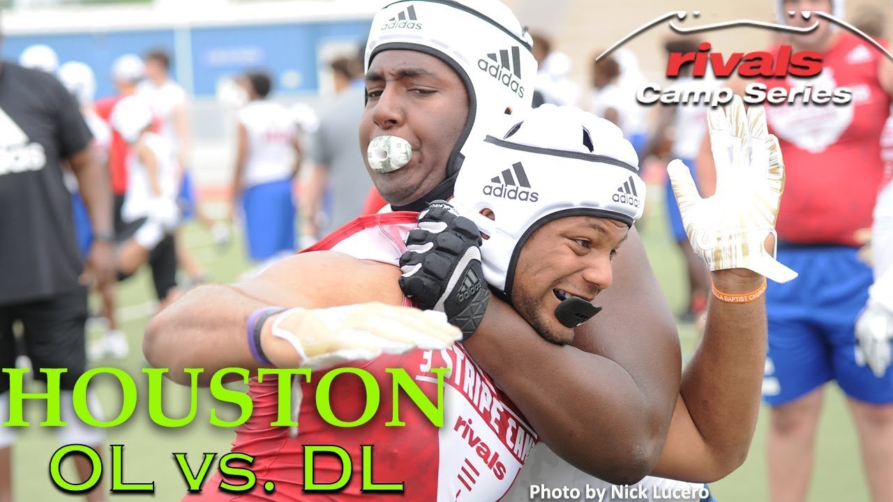 OL vs DL 1 on 1's Rivals Camp Series 2018 Houston - YouTube