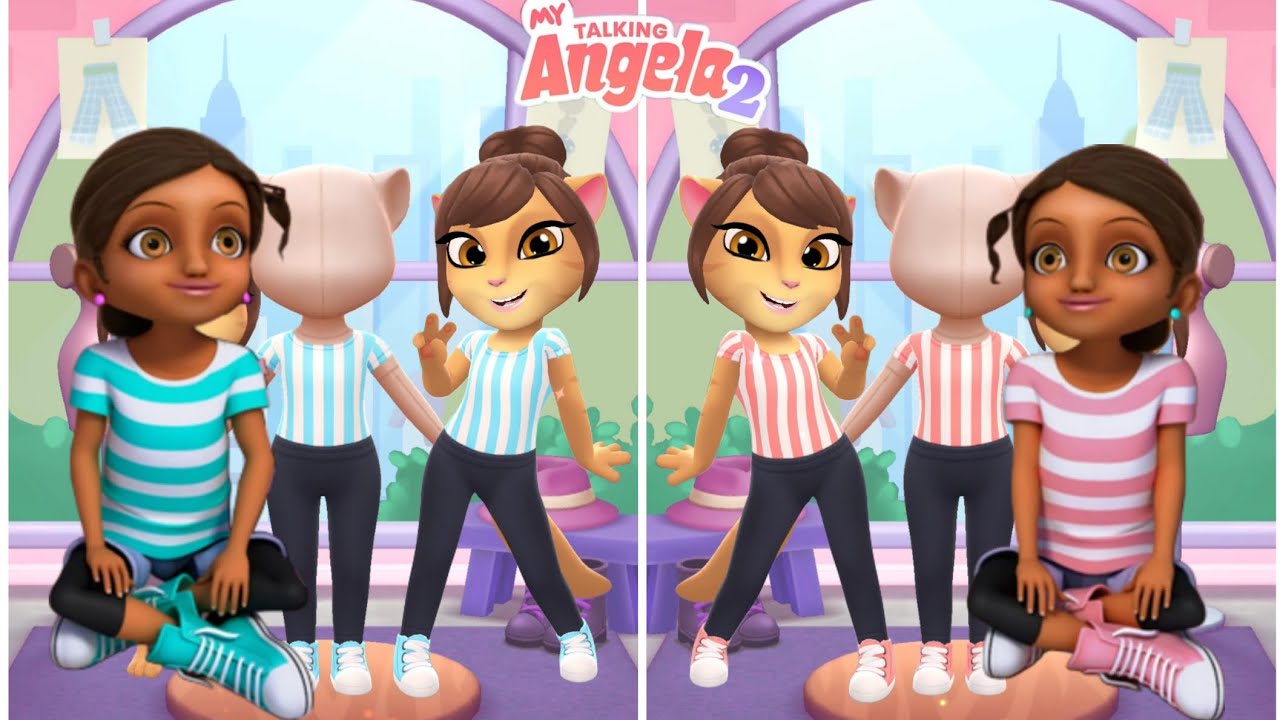 My Talking Angela 2 | Ella and Etta Césaire | New Cosplay - YouTube