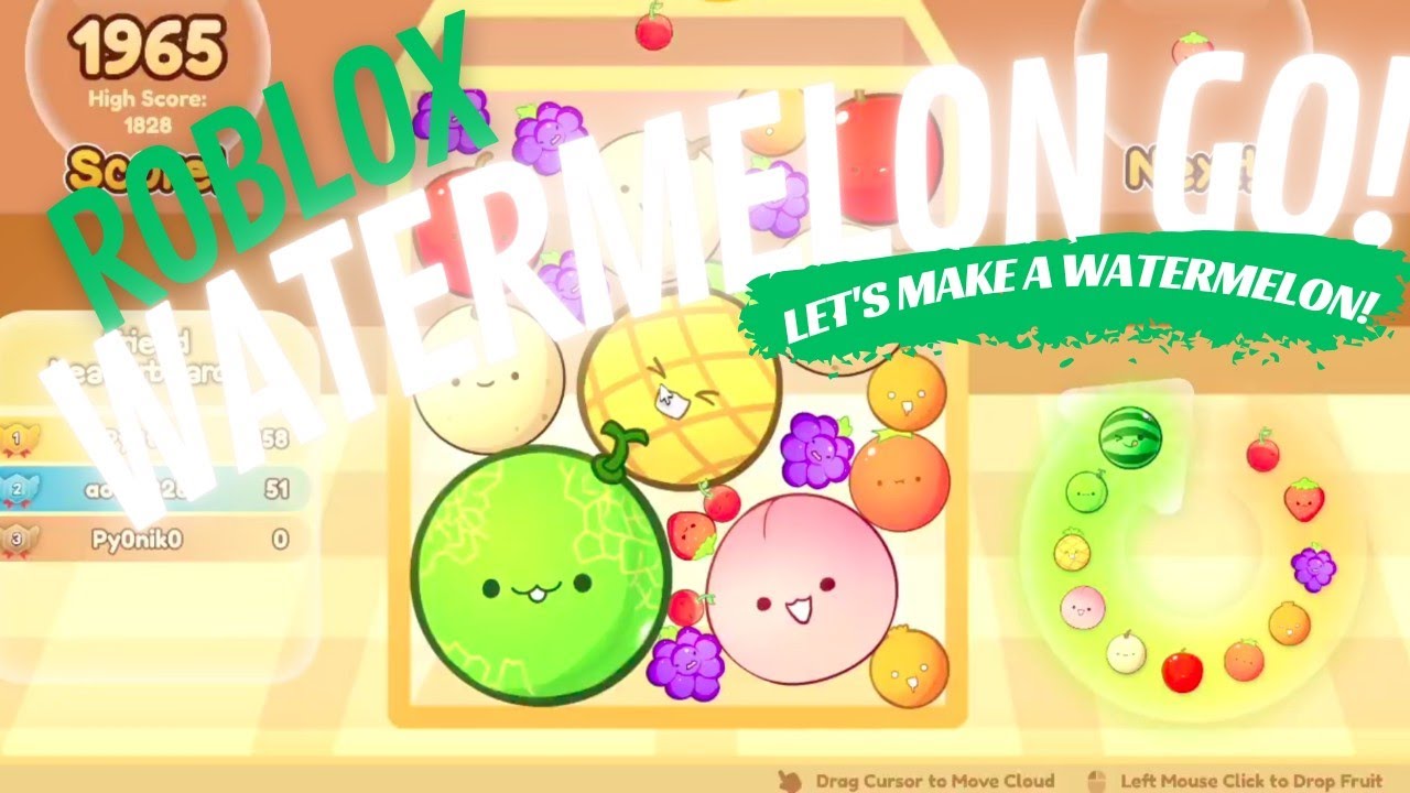 🍉 Let's make a watermelon! 【Roblox】Watermelon GO!【ロブロックス】スイカゲームゴー ...