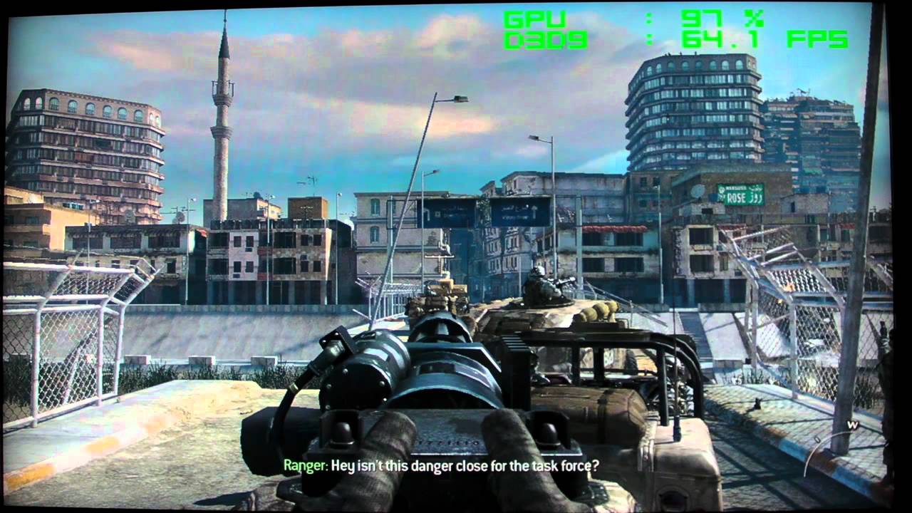 CALL OF DUTY MODERN WARFARE 2 1280X720 GT 440 1GB @900MHz CORE i3-2100 ...