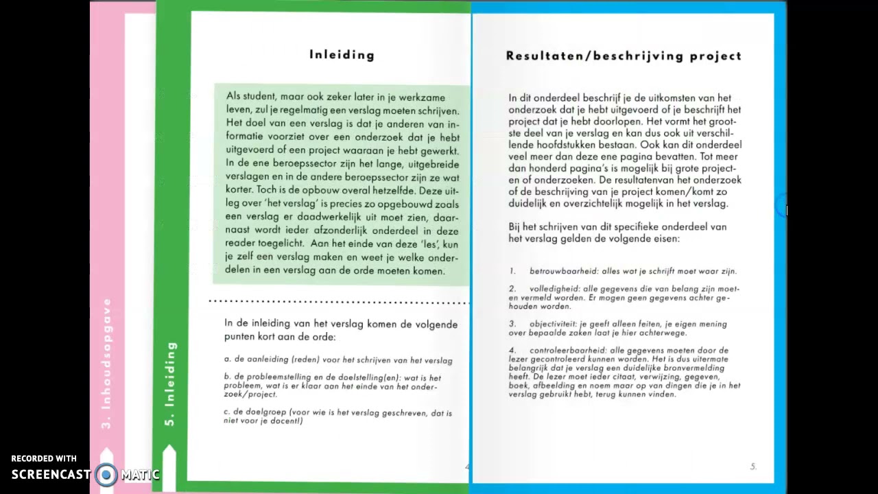 Een verslag schrijven. Hoe doe je dat? - YouTube