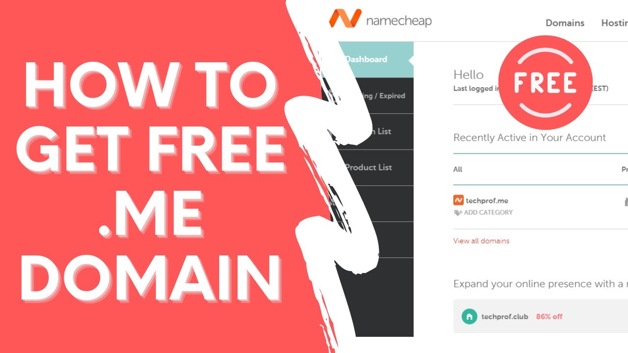 How to get FREE .ME domain - YouTube