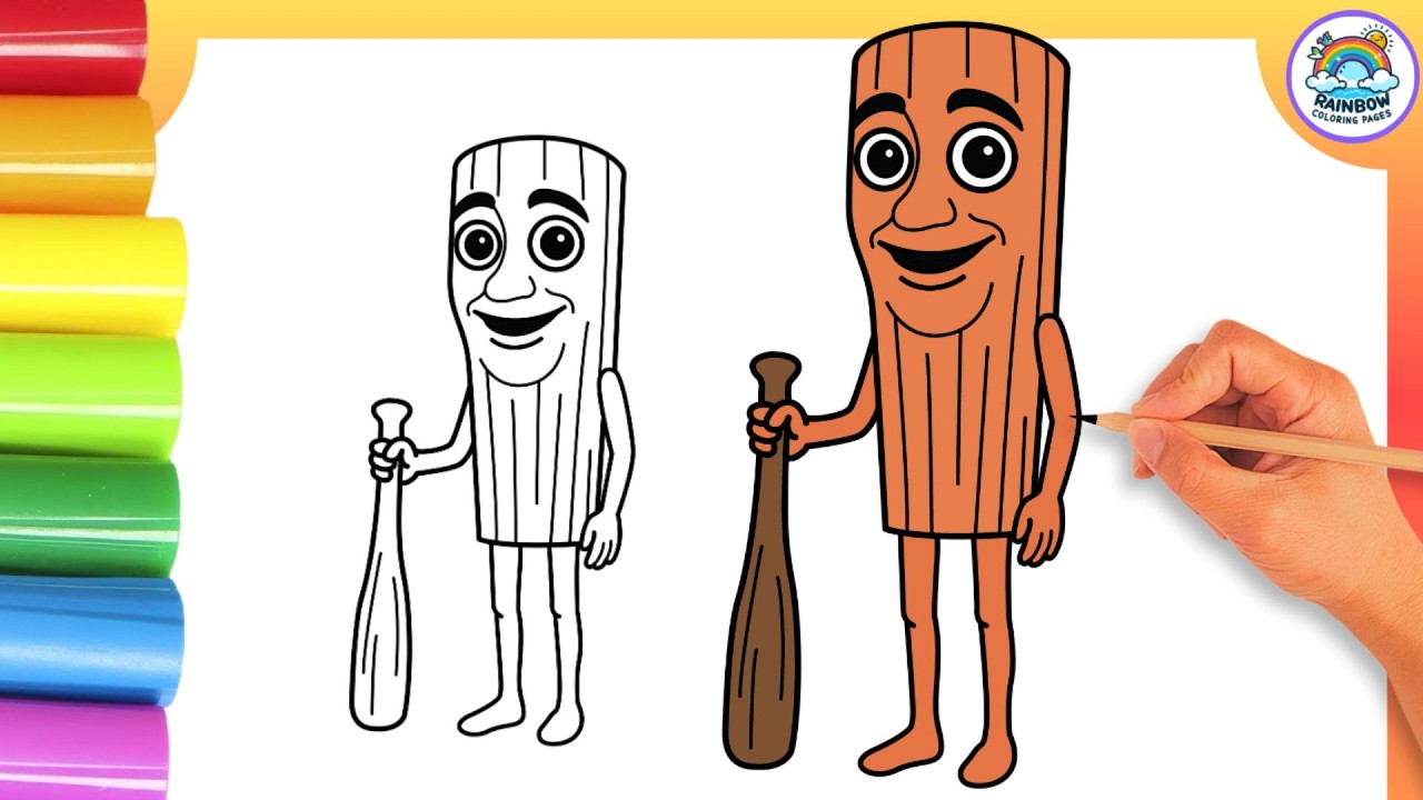 Drawing a Tung Tung Sahur FUN! A Step-by-Step Guide for Kids! - YouTube