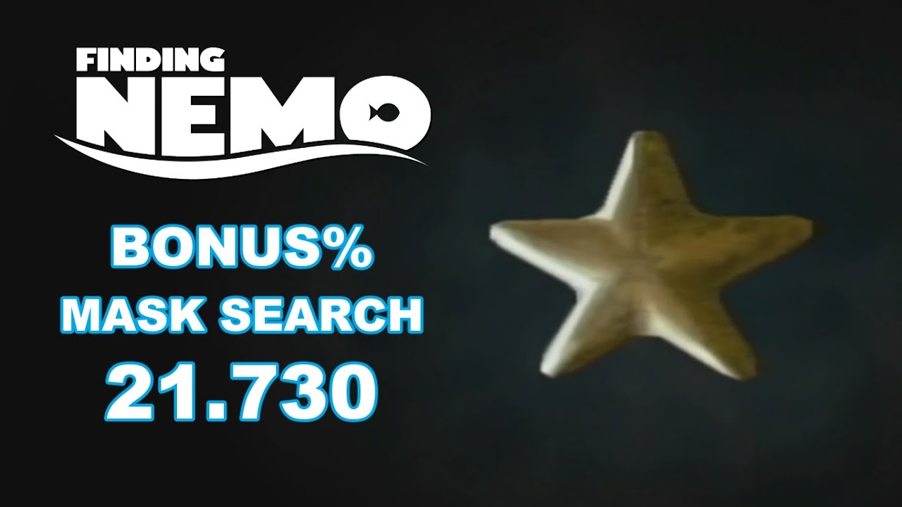 Finding Nemo (Console) | Bonus% Mask Search | 21s 730ms (WR) - YouTube