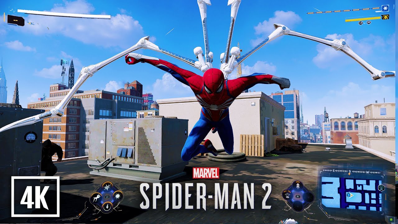 Marvel's Spider-Man 2 PS5 Gameplay Accurate Day Graphics & CUSTOM HUD ...