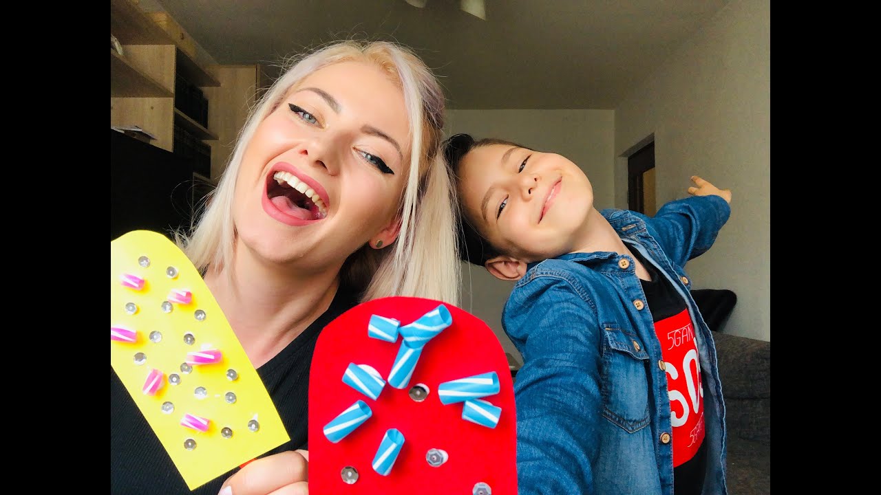 Kids craft with Emi si David/ inghetata din hartie/ paper ice cream ...