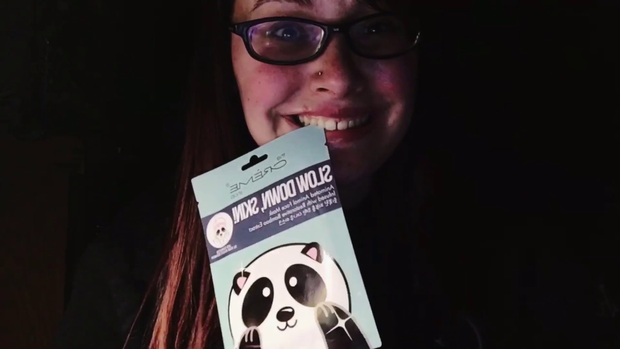 Panda Sheet Mask with The Creme Shop - YouTube