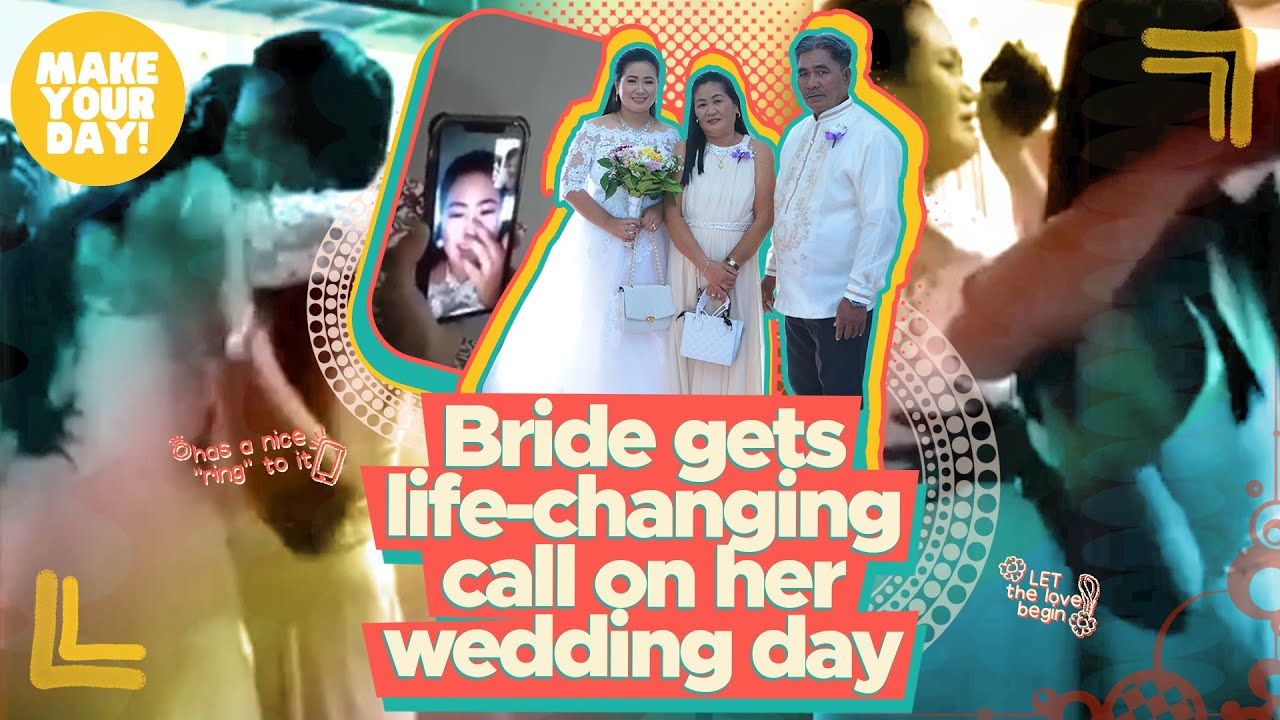 Bride gets life-changing call on her wedding day | Make Your Day - YouTube