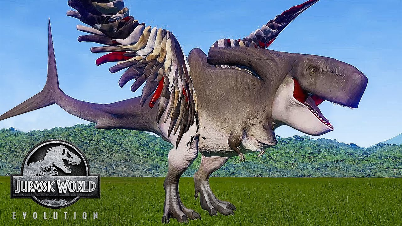 NEW DRAGON MEGALODON REX - DINOSAUR MOD | DINOSAUR BATTLE || JURASSIC ...