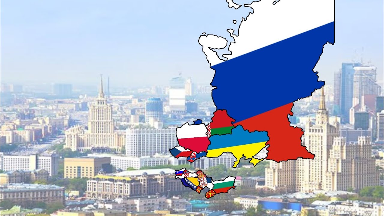 Slavic Countries ¦ Flag Map Speedart - YouTube