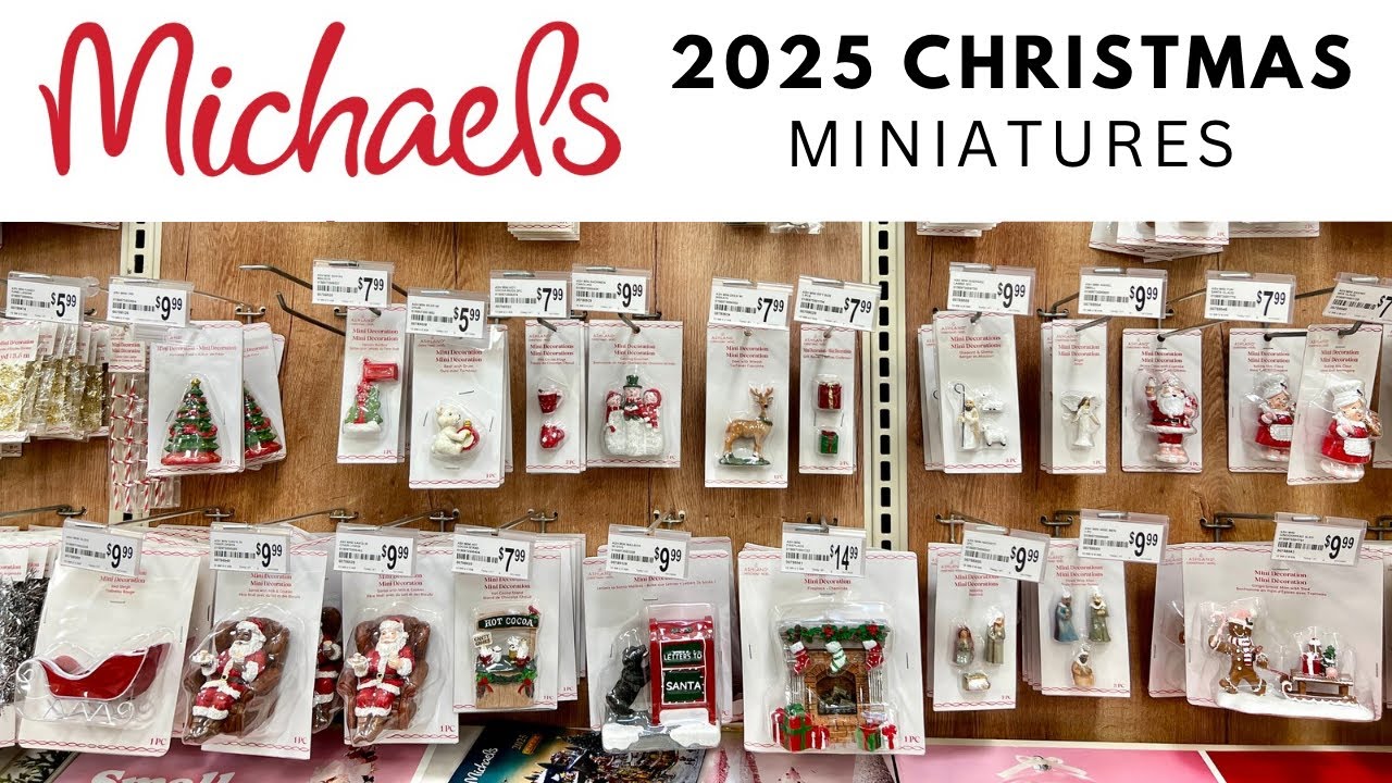 MICHAELS Dollhouse Christmas Miniatures 2025 - Shop With Me - YouTube